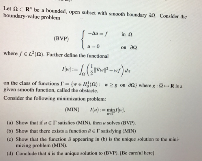 Let 12 CR” be a bounded, open subset with smooth | Chegg.com