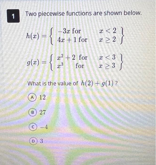 Solved A function is shown below. h(x)={2−1x−1520−3x2 for | Chegg.com