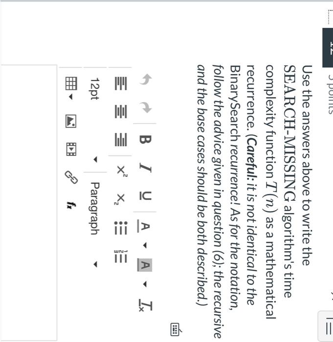 Solved The Missing Number algorithm: high-level 1≡ analysis | Chegg.com