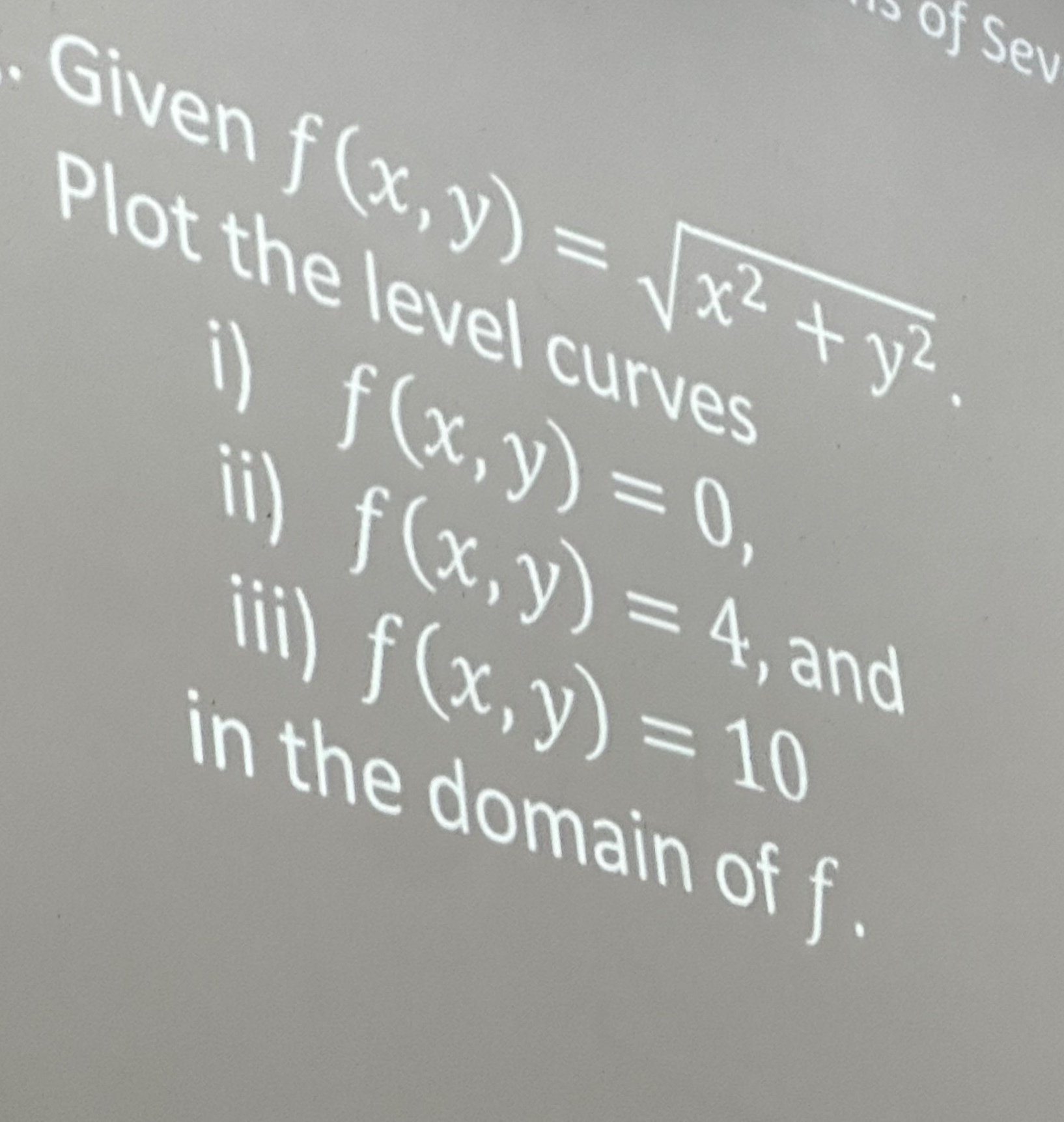 Solved Given f(x,y)=x2+y22Plot the level | Chegg.com