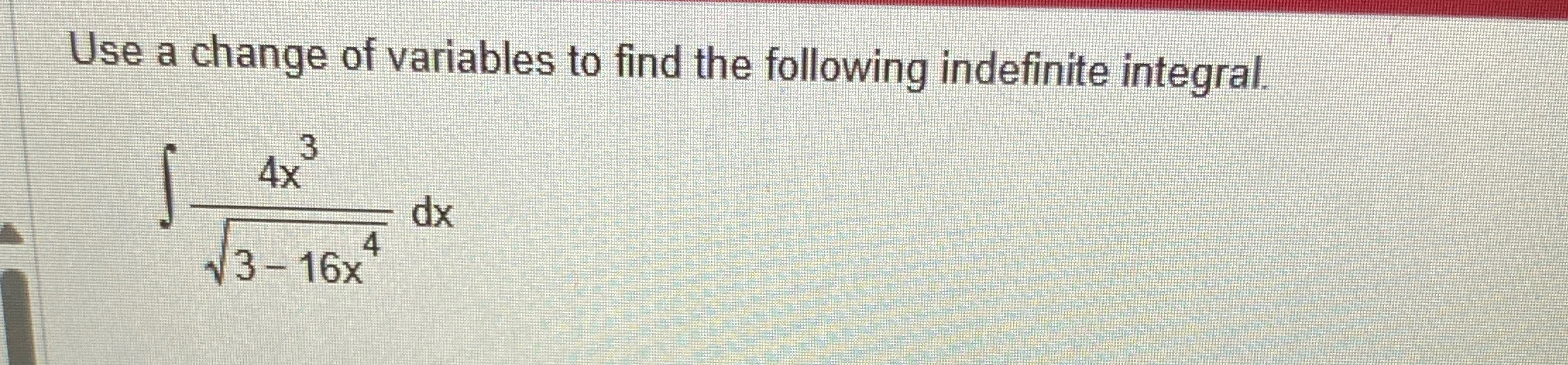 Solved Use a change of variables to find the following | Chegg.com