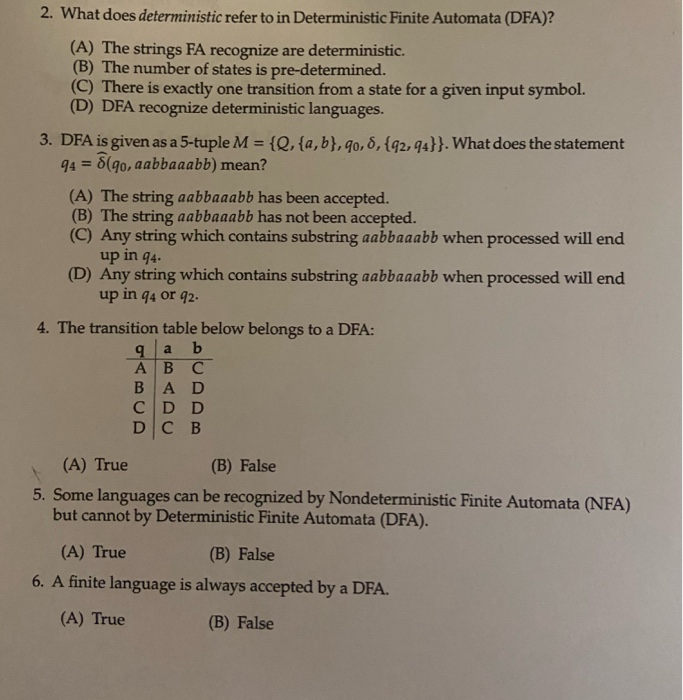 Solved 2. What does deterministic refer to in Deterministic | Chegg.com