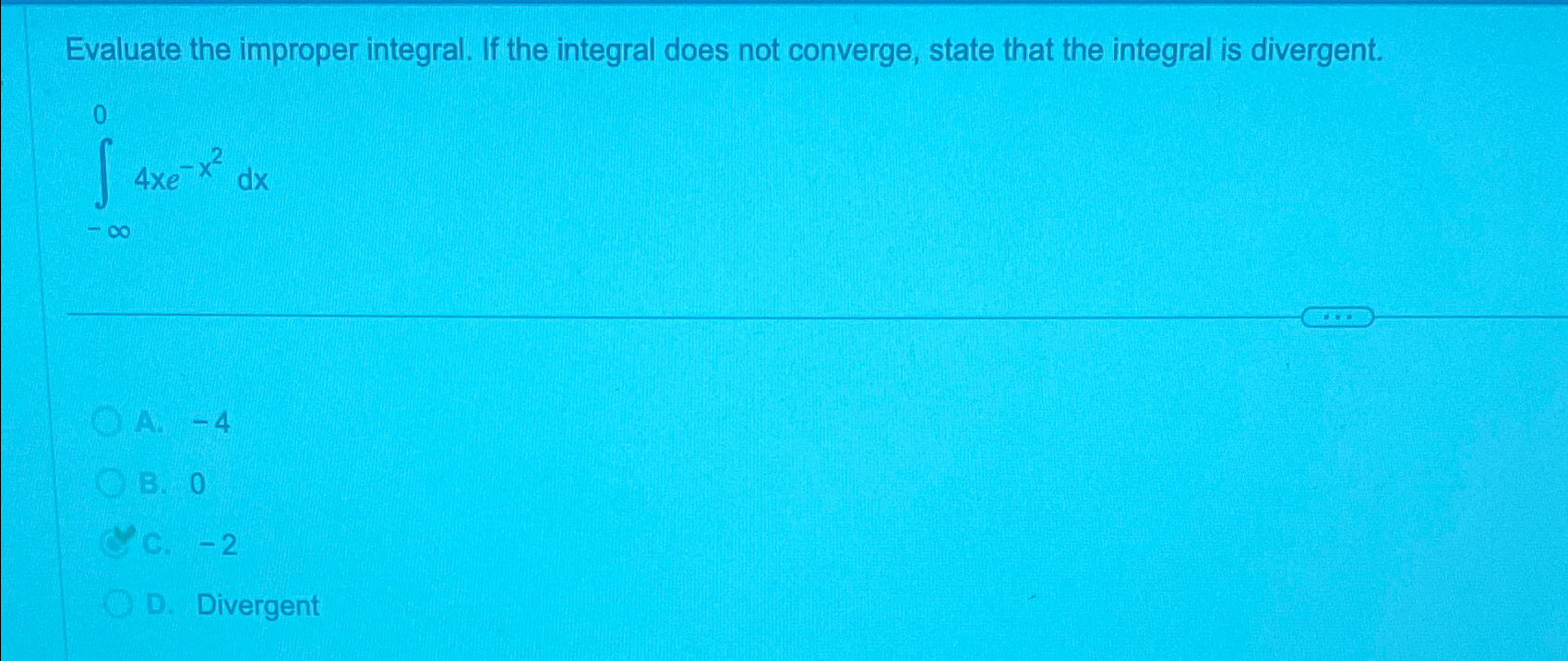 Solved Evaluate the improper integral. If the integral does | Chegg.com