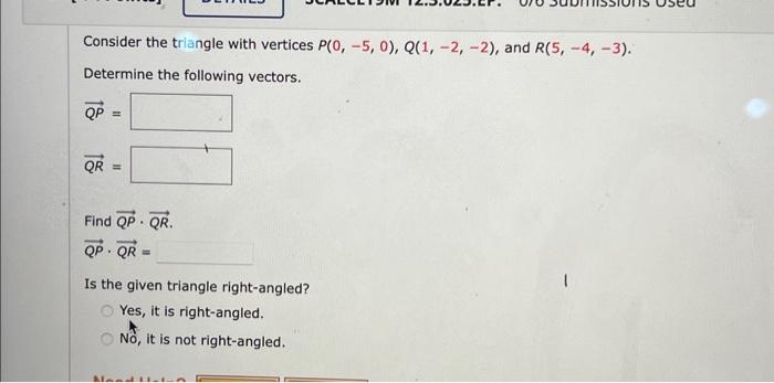 Solved Consider the triangle with vertices | Chegg.com