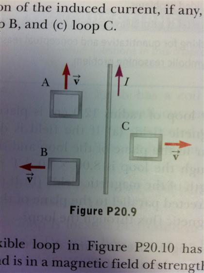 Solved Three loops of wire move near a long straight wire | Chegg.com
