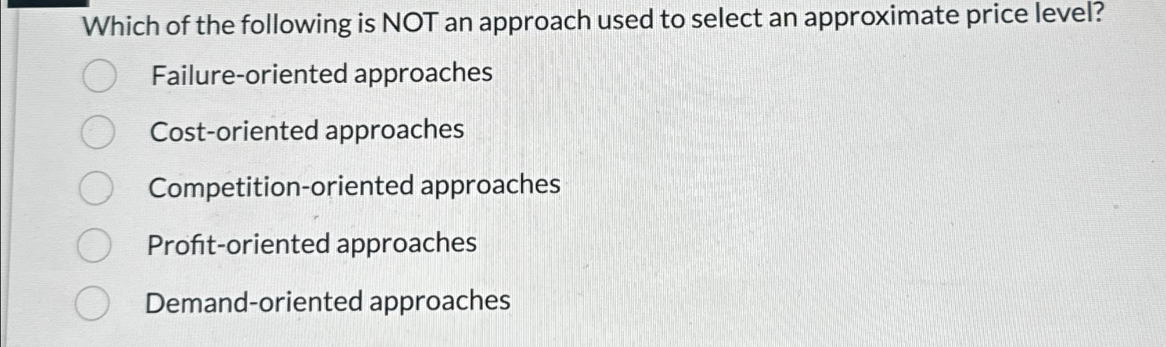 Solved Which of the following is NOT an approach used to | Chegg.com