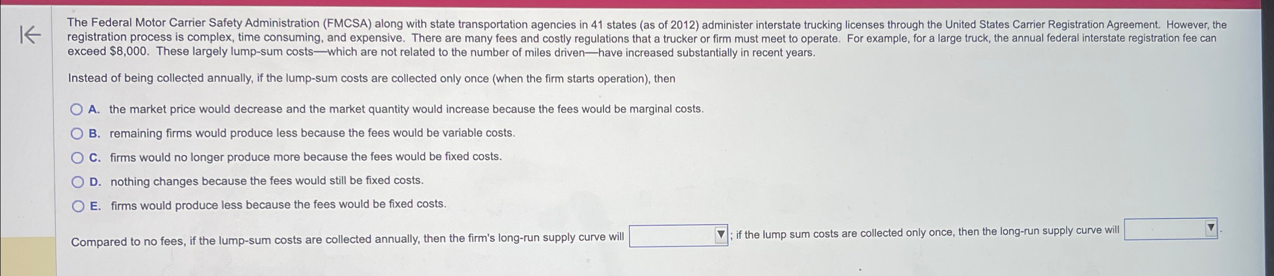 Solved exceed $8,000. ﻿These largely lump-sum costs-which | Chegg.com