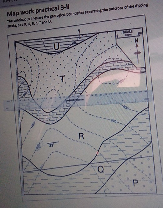 Solved Map work practical 3-11 The continuous lines are the | Chegg.com