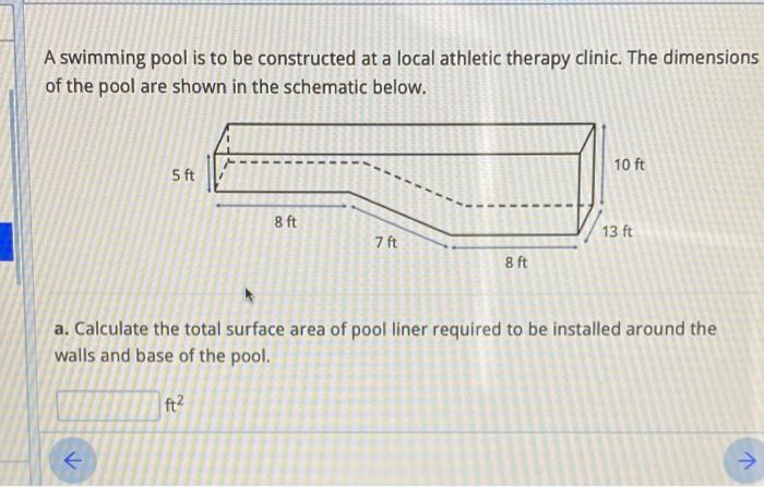 Solved A swimming pool is to be constructed at a local | Chegg.com