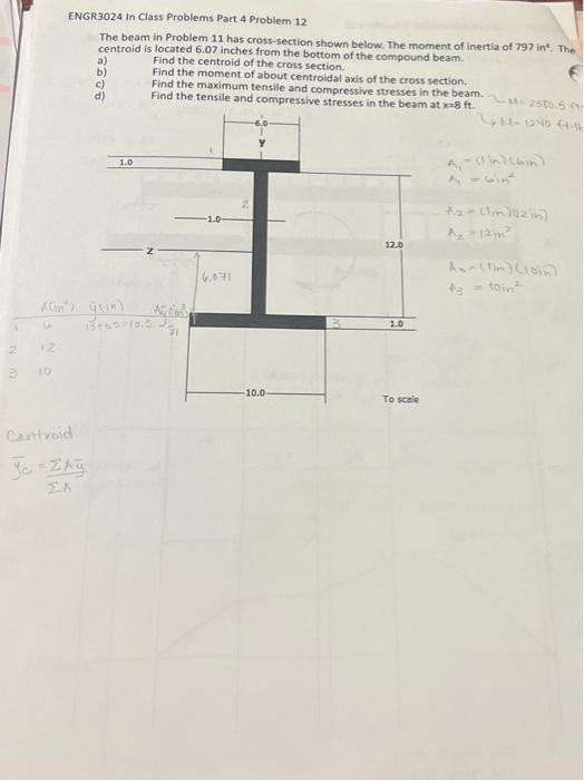Solved 2 3 12 ENGR3024 In Class Problems Part 4 Problem 12 | Chegg.com