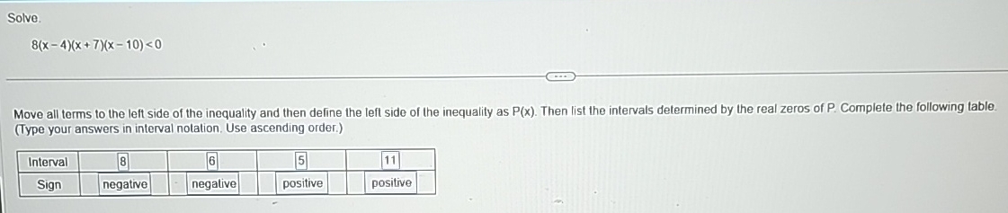 Solved Solve.8(x-4)(x+7)(x-10)