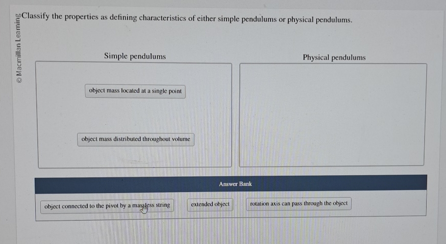 Solved Classify the properties as defining characteristics | Chegg.com