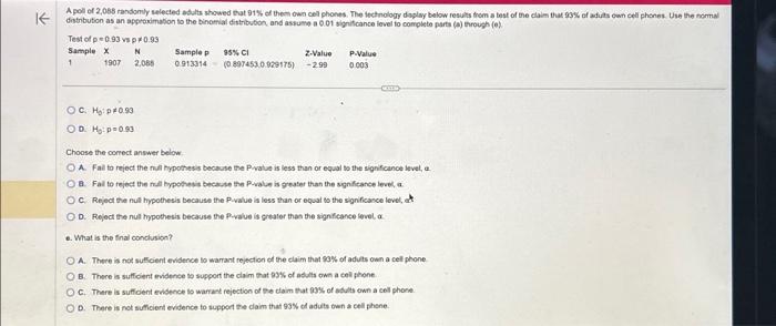 Solved A poll of 2,084 randsmly selected asula showed that | Chegg.com
