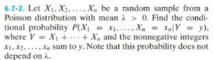 Solved 6.7-2. ﻿Let x1,x2,dots,xn ﻿be a random sample from | Chegg.com