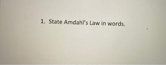 Solved This question is from a computer organization class. | Chegg.com