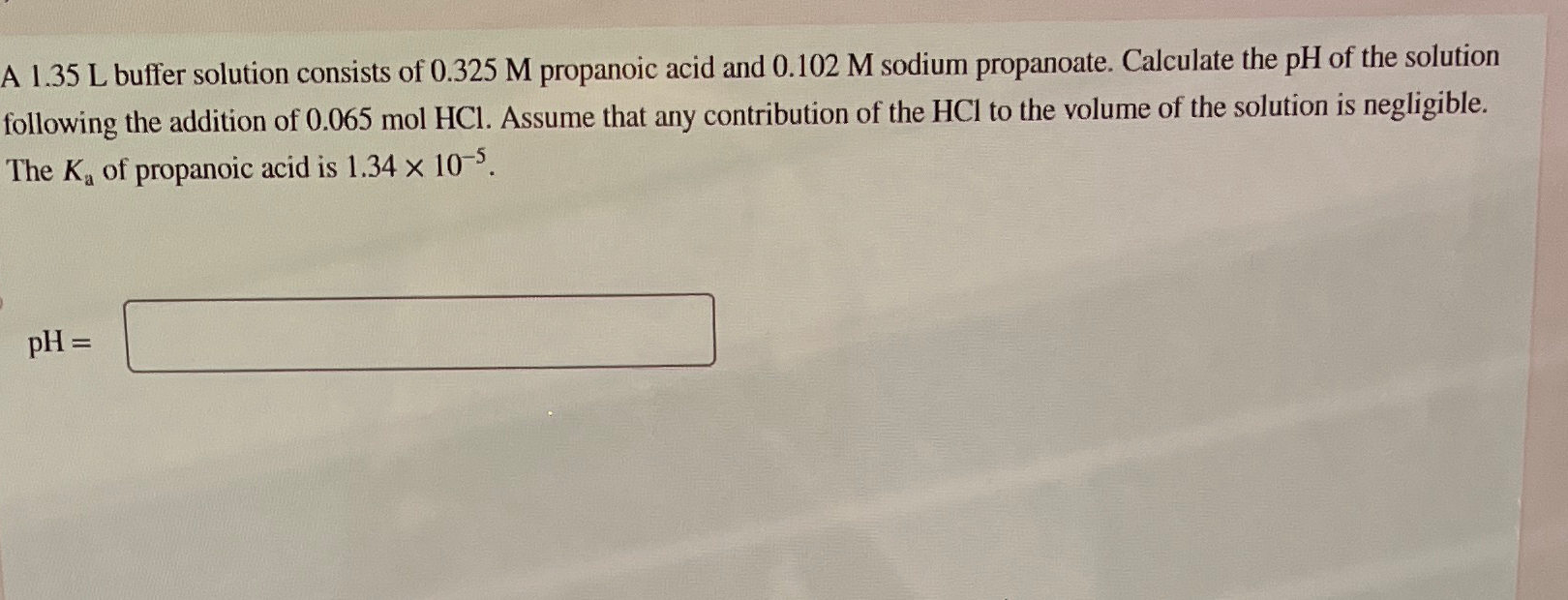 Solved A 1.35 ﻿L buffer solution consists of 0.325M | Chegg.com