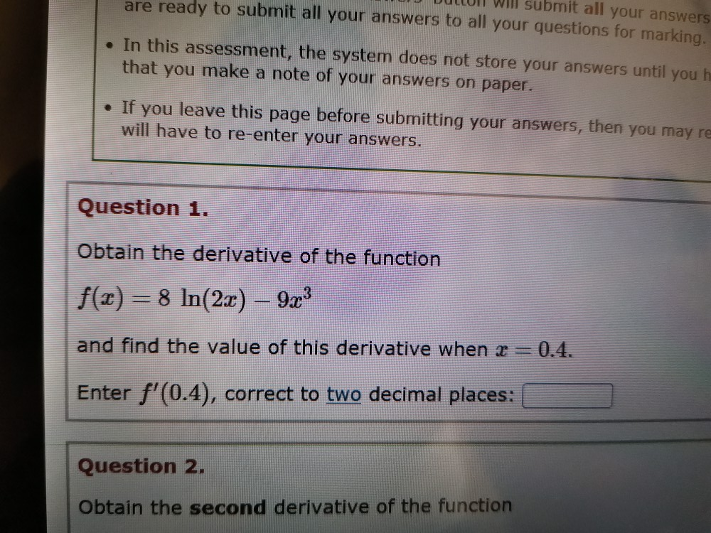 Solved submit all your answers are ready to submit all your | Chegg.com