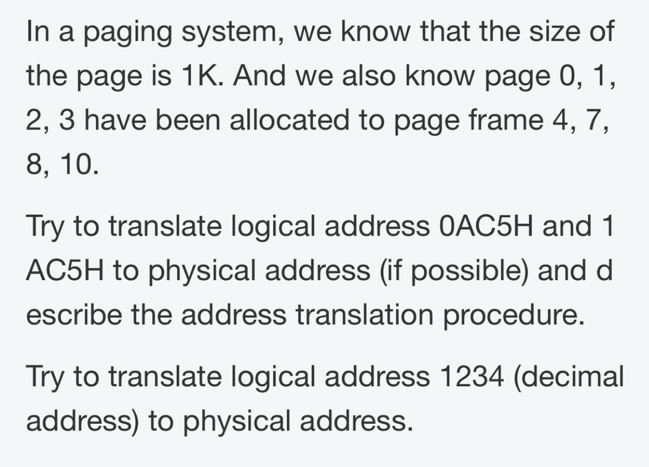 Solved In a paging system, we know that the size of the page | Chegg.com