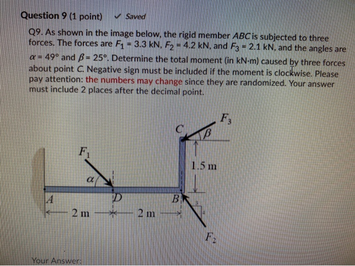 Solved Question 9 (1 point) Saved 09. As shown in the | Chegg.com