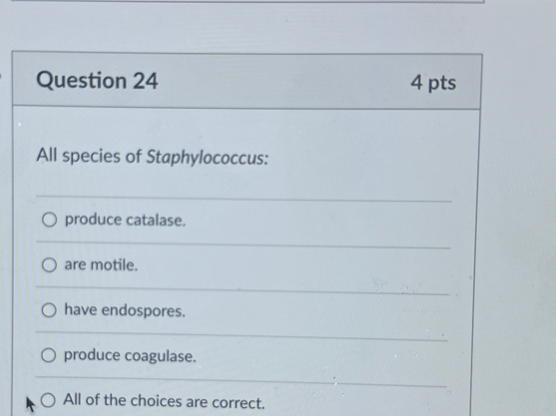 Solved Question 244 ptsAll species of | Chegg.com Solved Question 244 ptsAll species of | Chegg.com