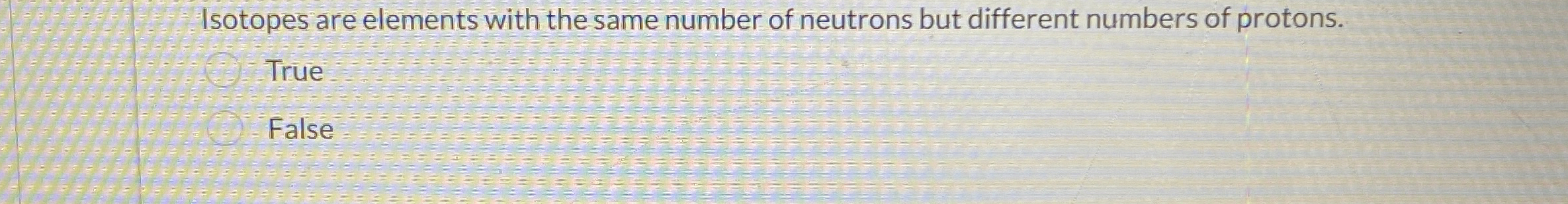 Solved Isotopes are elements with the same number of | Chegg.com