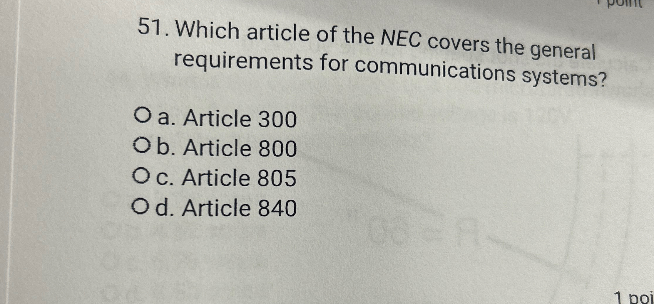Solved Which article of the NEC covers the general | Chegg.com