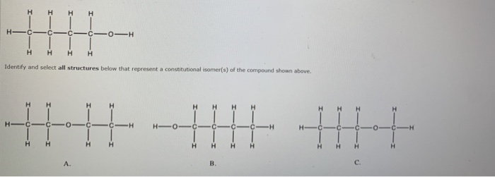 Solved H т. TO Ic С -Н Н Н Н Н Identify and select all | Chegg.com