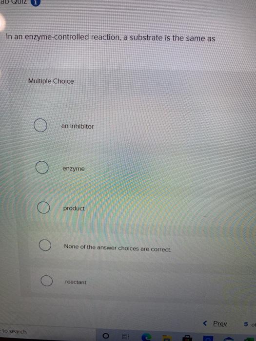 Solved ab In an enzyme-controlled reaction, a substrate is | Chegg.com