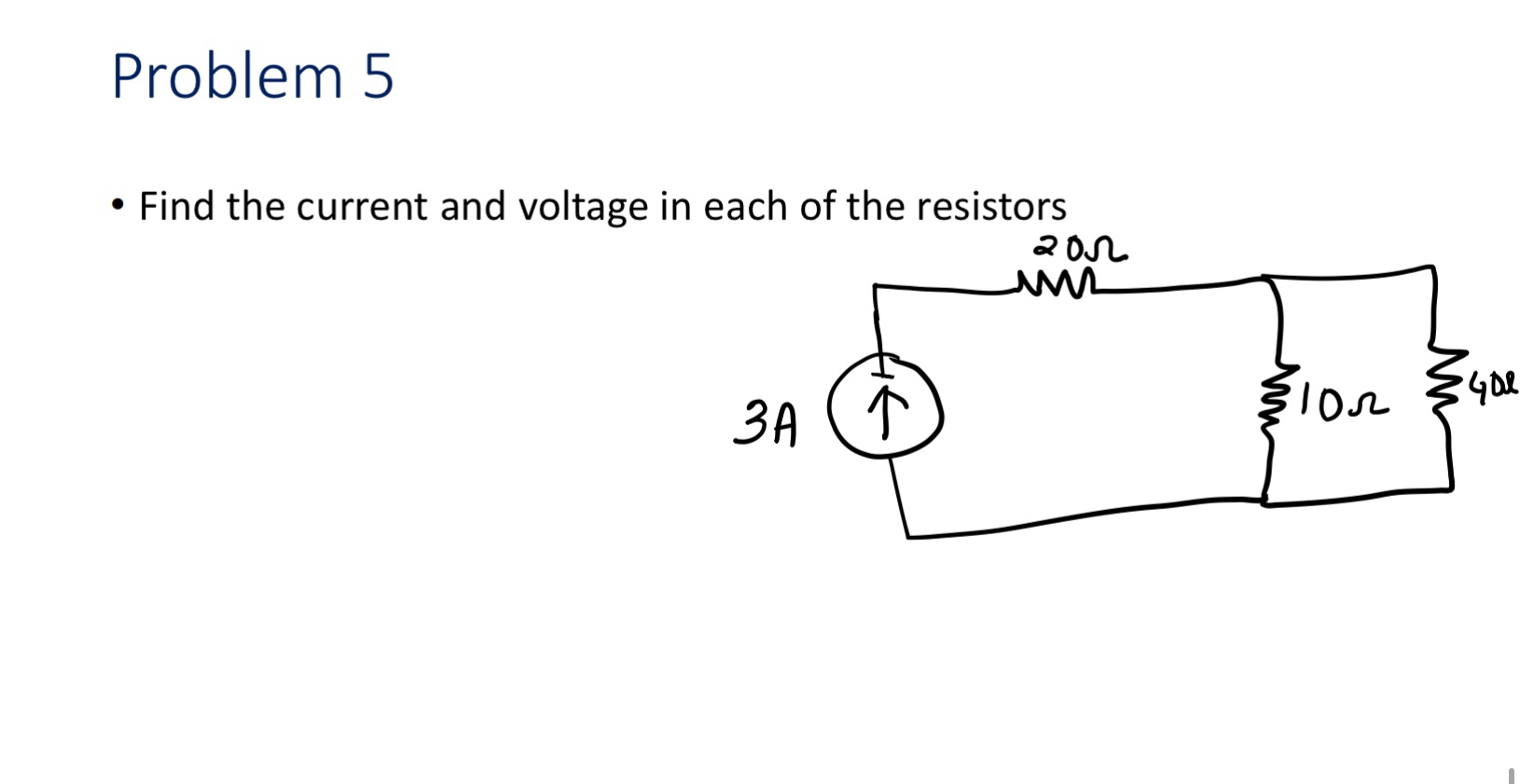 Solved Problem 5Find the current and voltage in aarh of the | Chegg.com