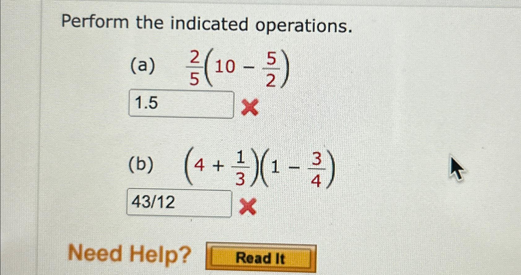 Solved Perform the indicated | Chegg.com