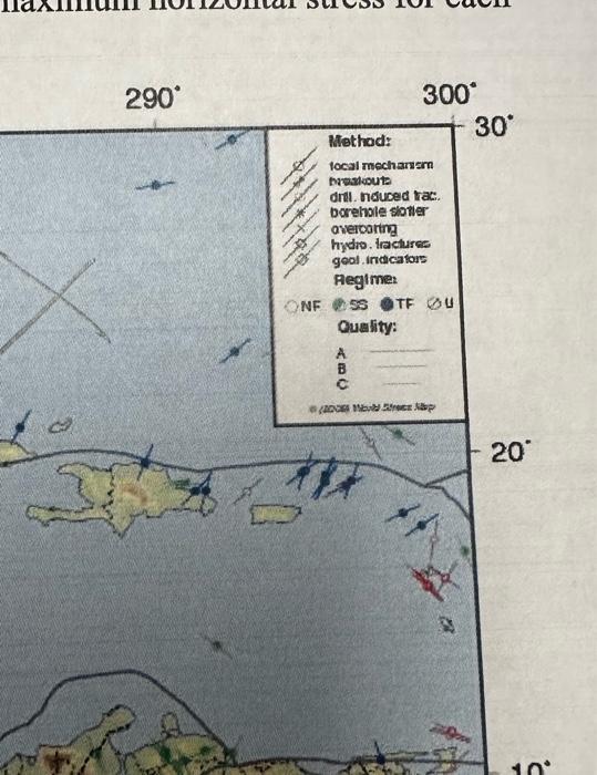 Explain the stress directions and tectonic regime in | Chegg.com