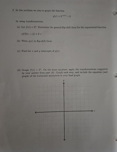 Solved In this problem we aim to graph the | Chegg.com