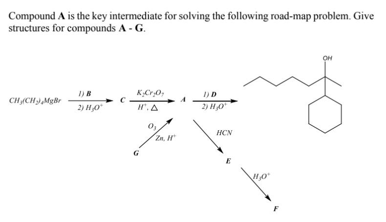 Solved Compound A is the key intermediate for solving the | Chegg.com