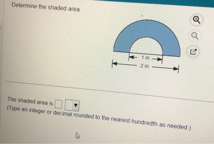 Solved Determine the shaded area The shaded area is (Type an | Chegg.com