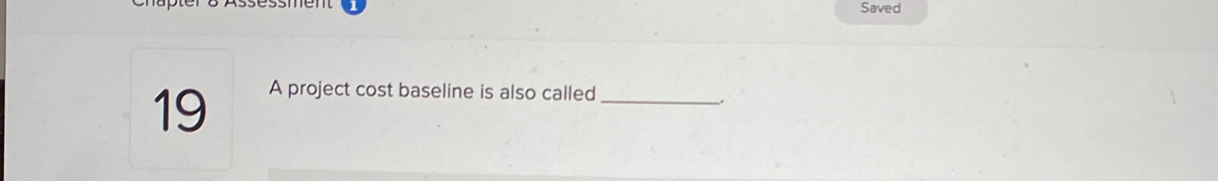 Solved 19A project cost baseline is also called | Chegg.com