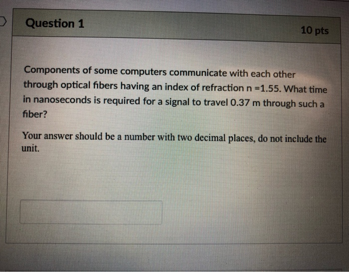Solved Question 1 10 pts Components of some computers | Chegg.com