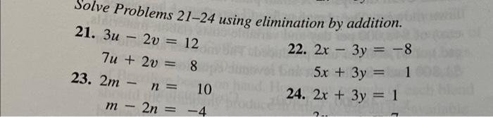 Solved Solve Problems 13-16 by graphing. 13. 3x−y=2 14. | Chegg.com