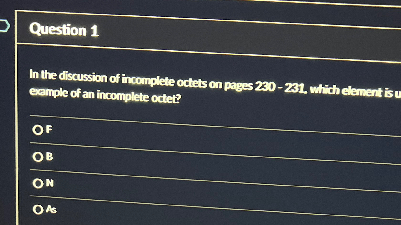 Solved Question 1In the discussion of incomplete octets on | Chegg.com
