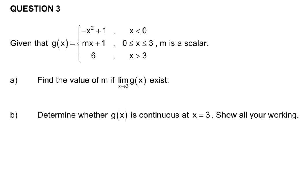 Solved QUESTION 3Given that | Chegg.com