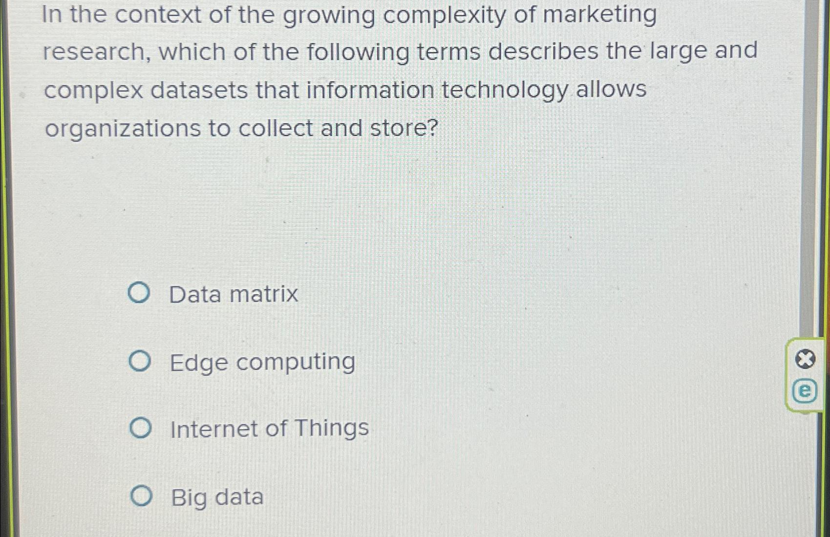 Solved In the context of the growing complexity of marketing | Chegg.com