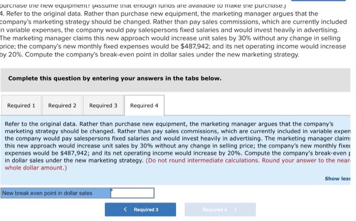 Solved Problem 5-29 (Algo) Changes in Cost Structure; | Chegg.com