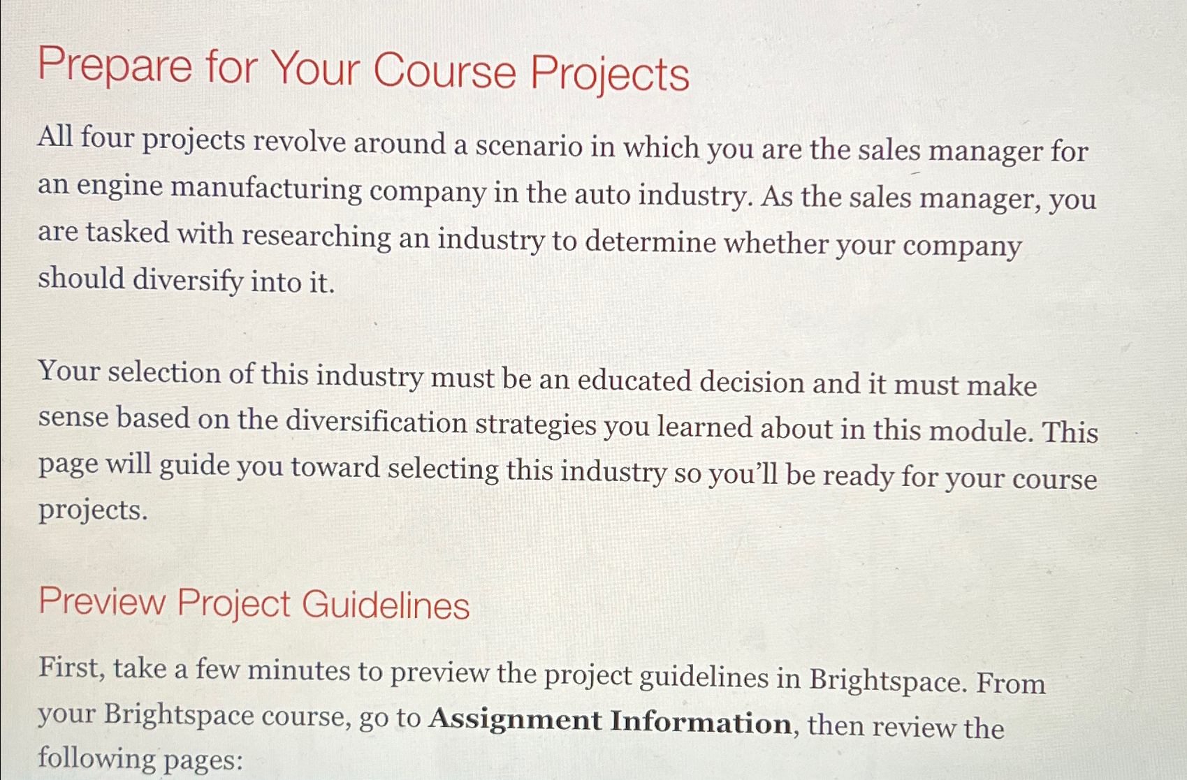 Solved Prepare for Your Course ProjectsAll four projects | Chegg.com