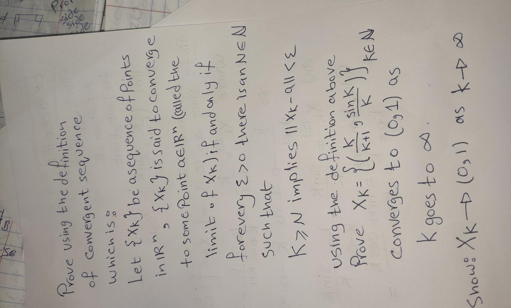 Solved Prove using the definition of Convergent sequence | Chegg.com