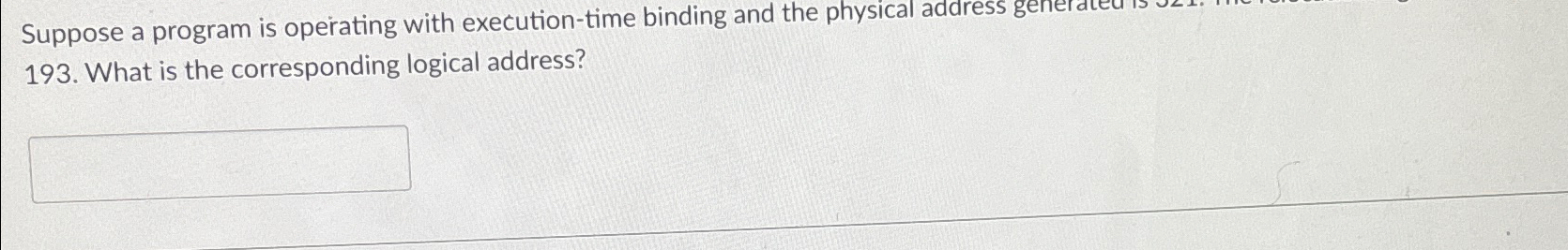 Solved Suppose a program is operating with execution-time | Chegg.com