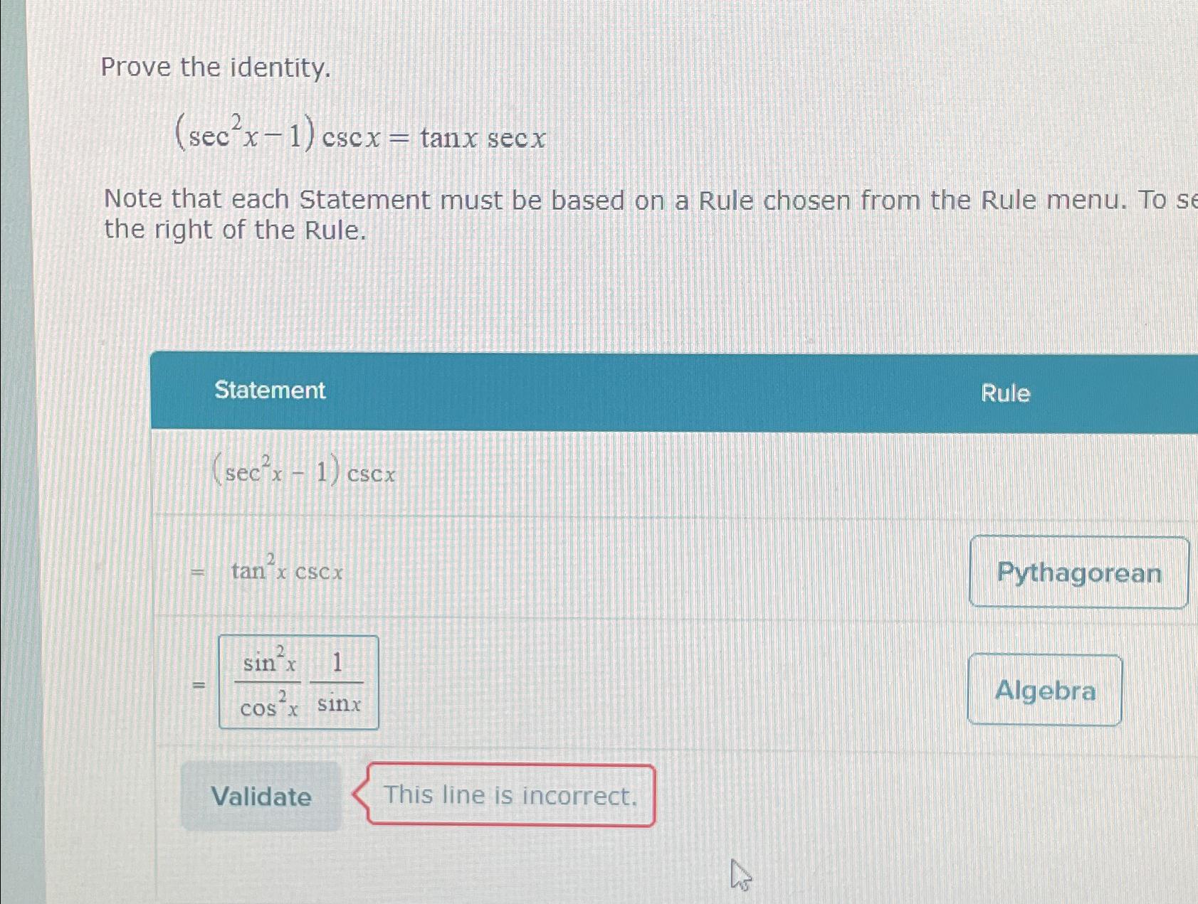 Solved Prove the identity. Please break down COMPLETELY and | Chegg.com
