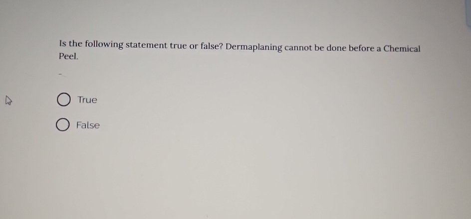 Solved Is the following statement true or false? | Chegg.com
