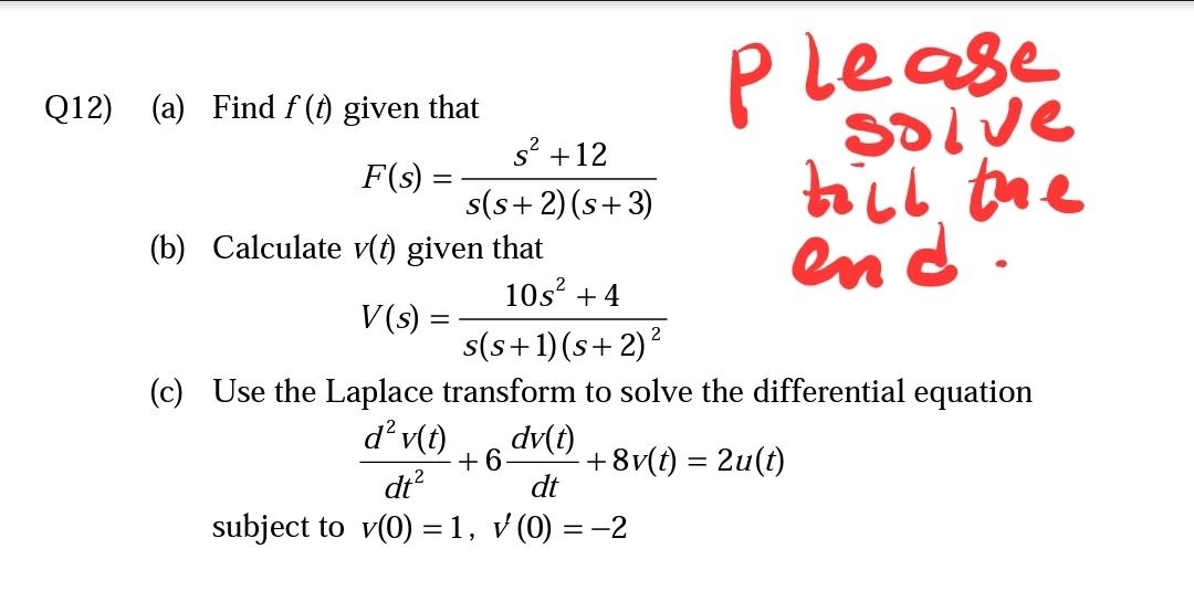 Solved INSTRUCTION:PLEASE SOLVE TILL THE END OF ANSWER, | Chegg.com