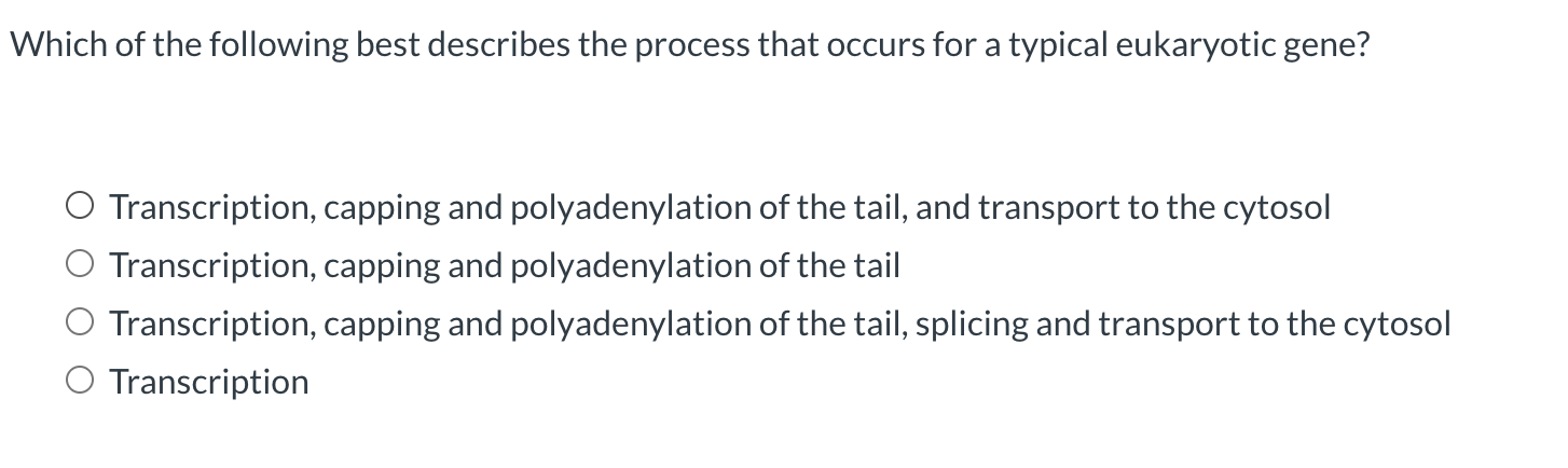 Solved Which of the following best describes the process | Chegg.com