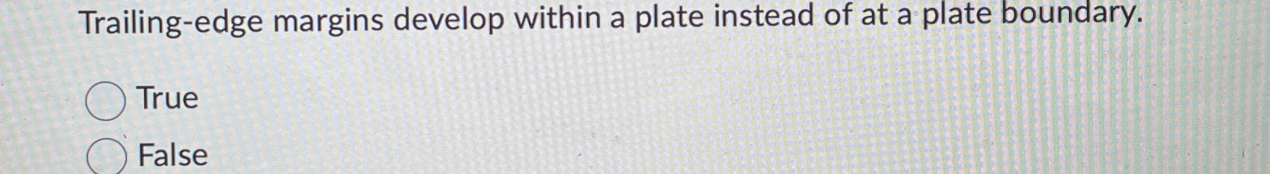 Solved Trailing-edge margins develop within a plate instead | Chegg.com