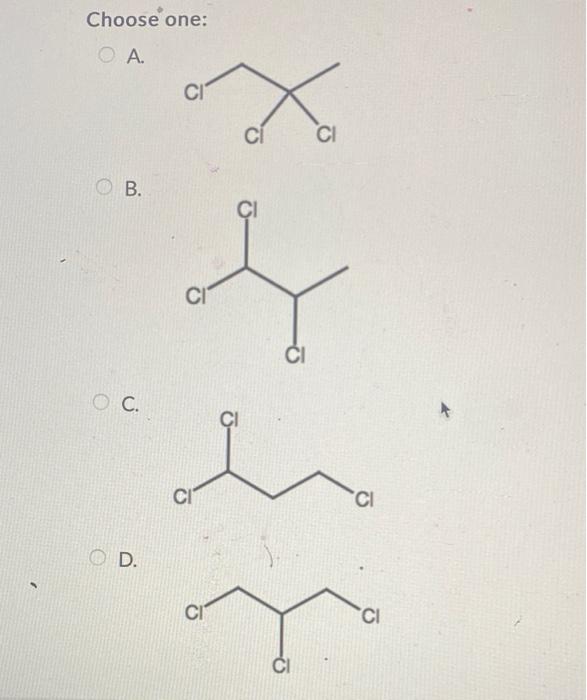 Solved Which one of the following isomeric compounds could | Chegg.com